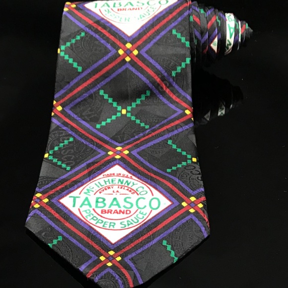 Tabasco | Accessories | Tabasco Hot Bright Purple Neon Multi Tie | Poshmark